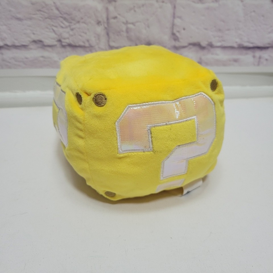 Super Mario 6" Coin Block Sound Box Stuffed Plush Toy Dings When ...