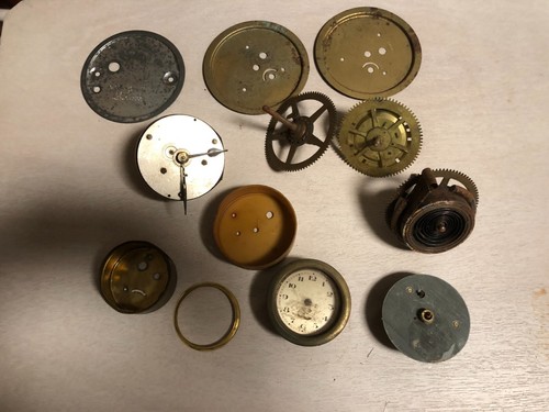 VINTAGE CLOCKS PARTS LOT OF 12 PIECES PARTS OR REPAIR | eBay