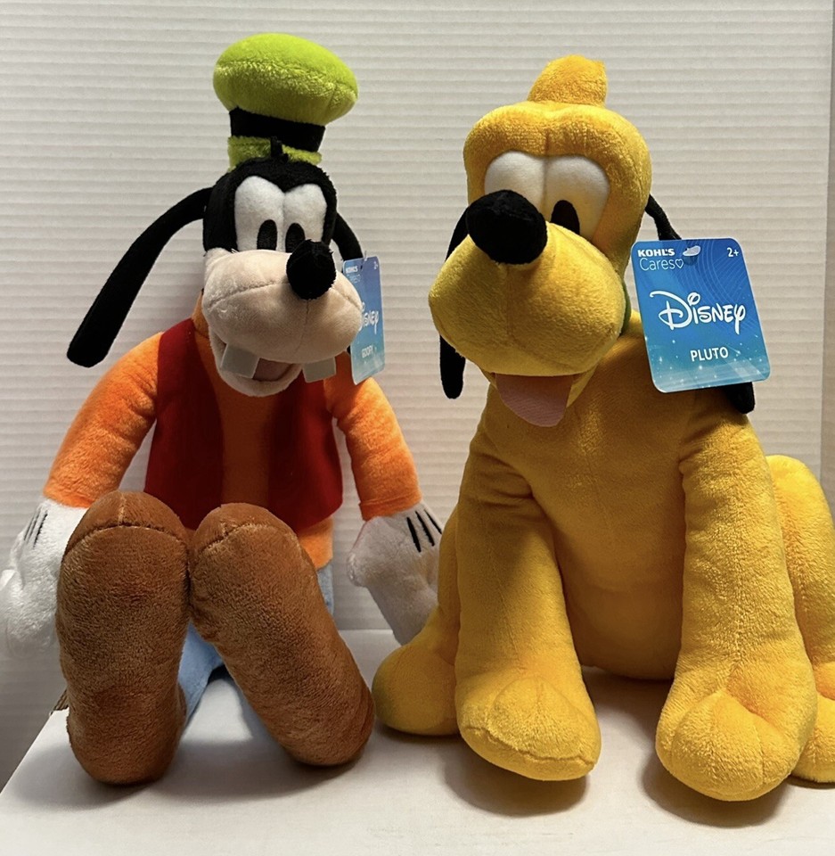 Large Lot Disney Plush Goofy Pluto Bambi Thumper Dumbo Set of 5 New ...