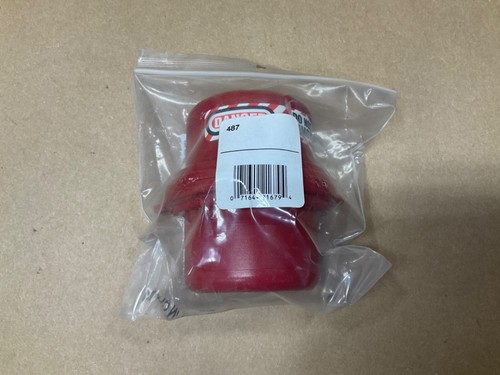NEW Master Lock #487 Danger Do Not Remove Plug Lockout Cover #12C77PR4 ...