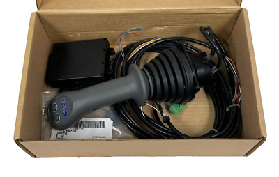 NEW CATERPILLAR 10087699 SURE GRIP JOYSTICK W/ ADAPTER AND CONTROL BOX ...