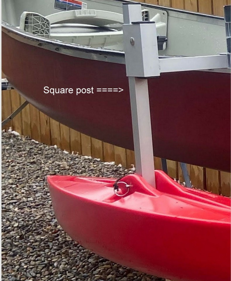 Canoe Stabilizer w/ Square Post Option to Make Floats Self-Aligning ...