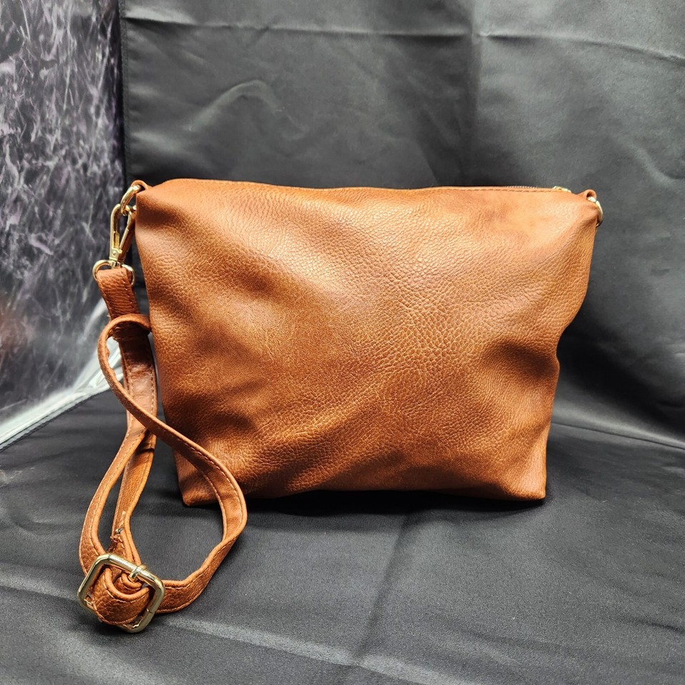Women's Cinnamon Brown Unbranded Clutch Purse With Detachable Strap And ...