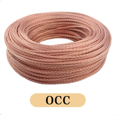 8Core OCC Pure Copper Silver Plated Bulk Cable HIFI Audio Headphone ...