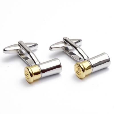 Cufflinks - Bullet Casing Bullet Rifle Gold and Silver | eBay