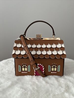 NWT Kate Spade Gingerbread House Top Handle Crossbody Bag Novelty ...