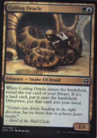 Coiling Oracle - Duel Decks: Elspeth vs. Kiora: #51, Magic: The ...