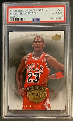 Michael Jordan Upper Deck 2009 Jordan Legacy Gold #21 PSA 10 Low Pop | eBay