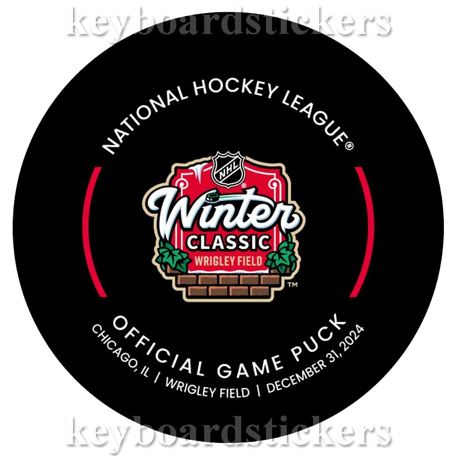 2025 WINTER CLASSIC OFFICIAL GAME PUCK w/CUBE CHICAGO BLACKHAWKS ST ...