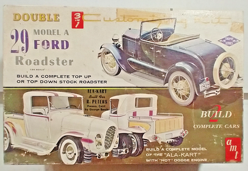 Vintage AMT 29 Ford Model A Roadster & Truck 1/25 Scale Model Car ...