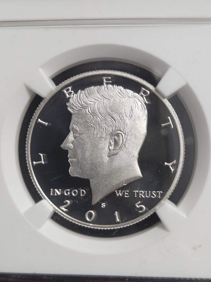 2015 S PROOF SILVER KENNEDY HALF DOLLAR NGC PF70 ULTRA CAMEO EARLY ...
