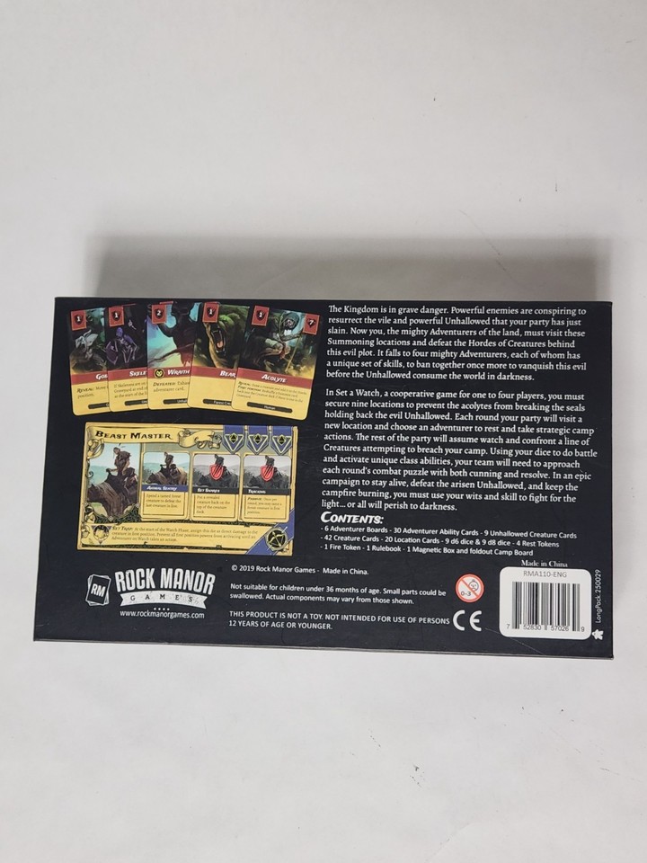 Set a Watch Cooperative Strategy Board Game – Complete – Rock Manor ...