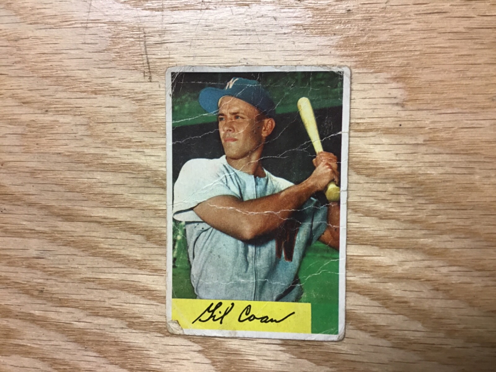 1954 Bowman Baseball Gil Coan Washington Senators Card #40 | eBay