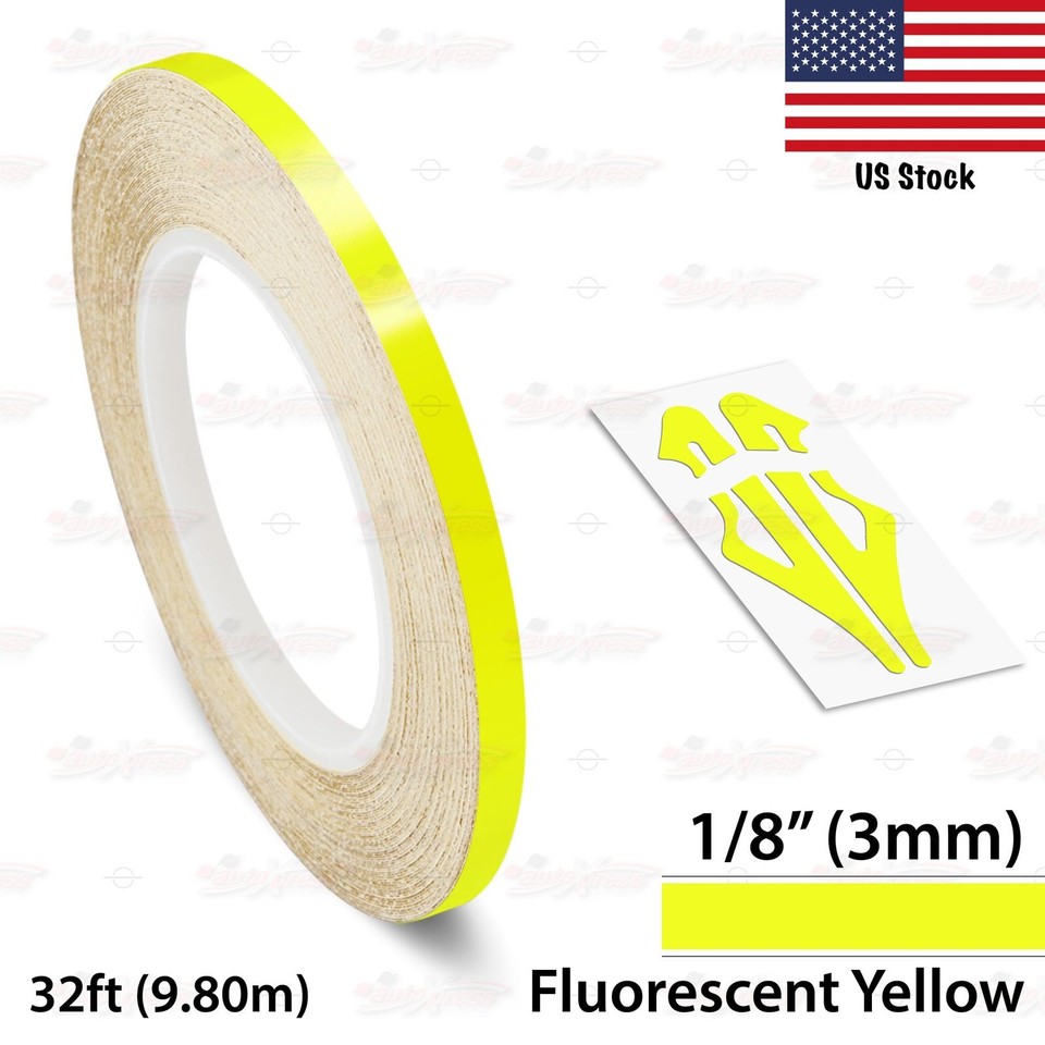 1/8" Roll Vinyl Pin Stripe DIY Self Adhesive Line Car Tape Decals ...