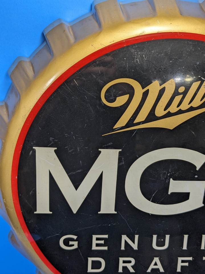MGD Miller Genuine Draft Bottle Cap Sign | eBay