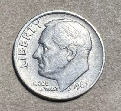 1967 P Roosevelt Dime Off Center Double Strike Mint Error Coin Rare | eBay