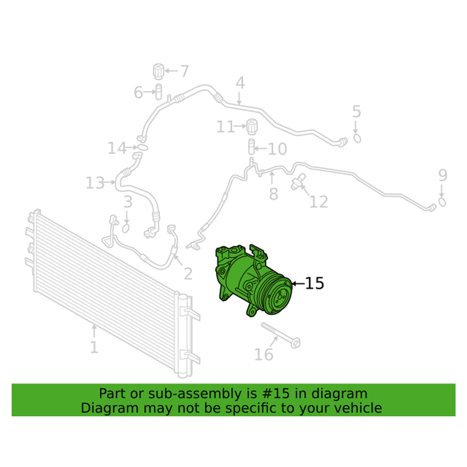 Genuine OEM A/C Compressor For BMW F39 F48 X1 X2 2019-2020 64525A5C710 ...