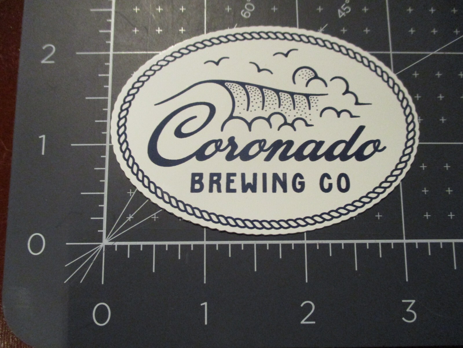 CORONADO BREWING mermaid Idiot Islander oval STICKER decal craft beer ...