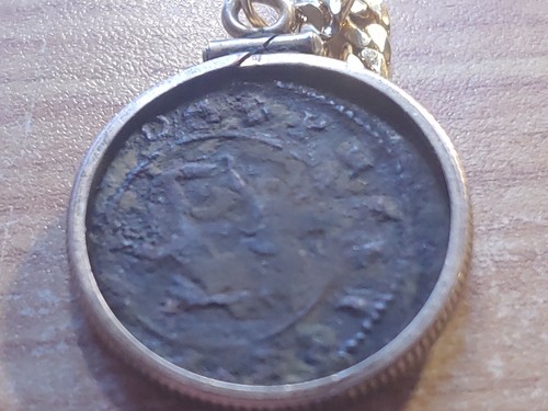 1660's Spanish Maravedis Gold Filled Pendant on a 24" Gold Filled Link ...
