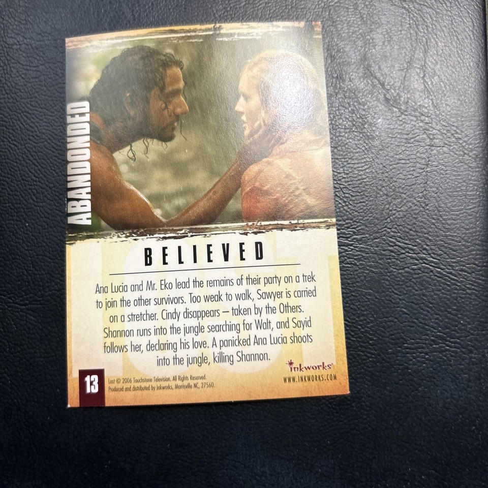 Bxd Lost Season 2 Two 2006 InkWorks #13 Shannon Maggie Grace Sayid ...