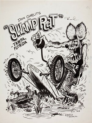 Ed Roth Artwork NEW Metal Sign: Big Daddy Don Garlit's Swamp Rat ...