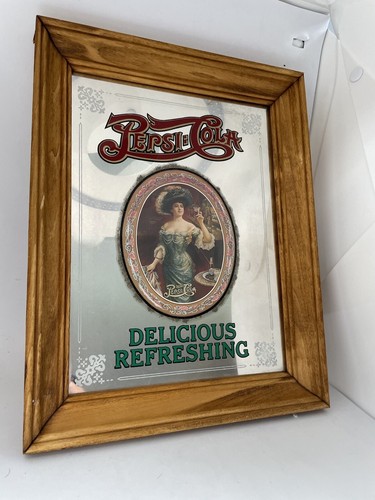 Pepsi Cola Vintage Drink Pepsi Mirror Delicious-Refreshing Bar Sign | eBay
