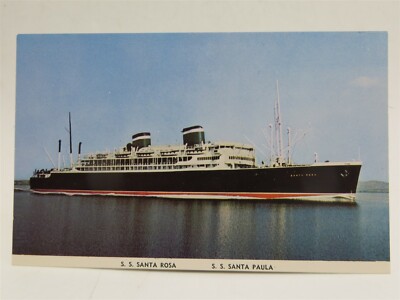 Vintage Postcard - SS Santa Rosa Cruise Ship, Grace Lines | eBay