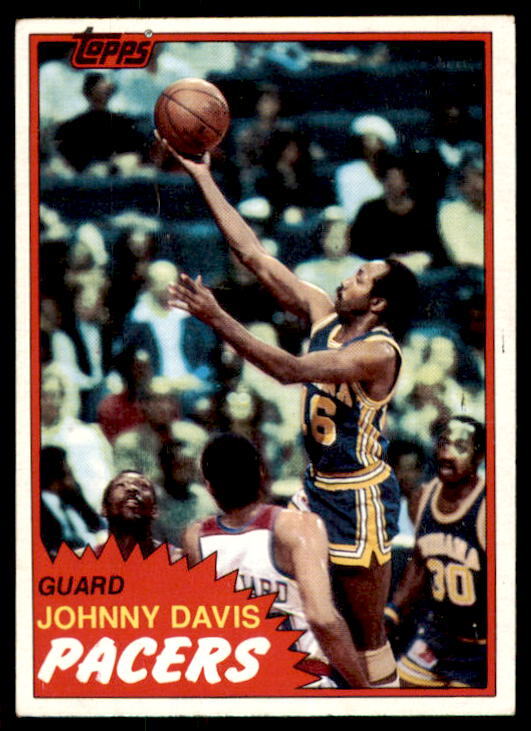 1981-82 Topps Basketball #16 Johnny Davis Pacers V.G | eBay