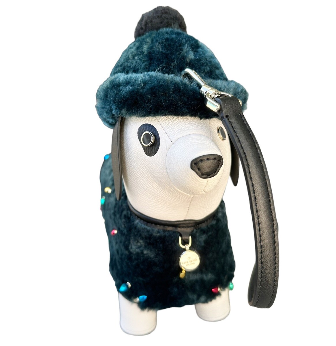 Kate Spade Claude Dachshund Sweater Dog Print Gray Soft Puff Sleeve ...