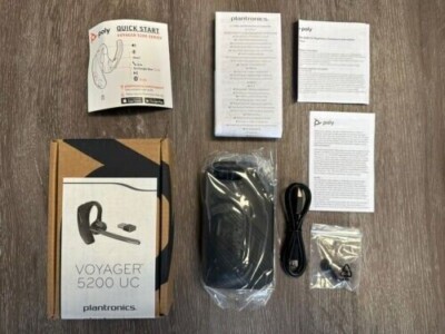 NEW Plantronics Voyager 5200 UC Mono Bluetooth Headset / 206110-101 ...