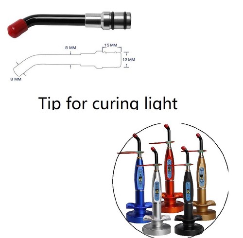 Dental LED Light Curing Cordless Lamp wireless optic fiber tip glass ...
