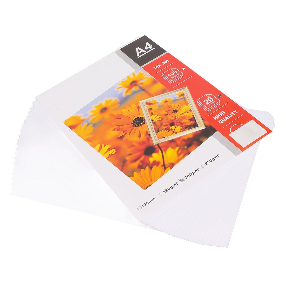 20x Matte Photo Paper Paper A4 8.3x11.7in Glossy Water Resistant High ...