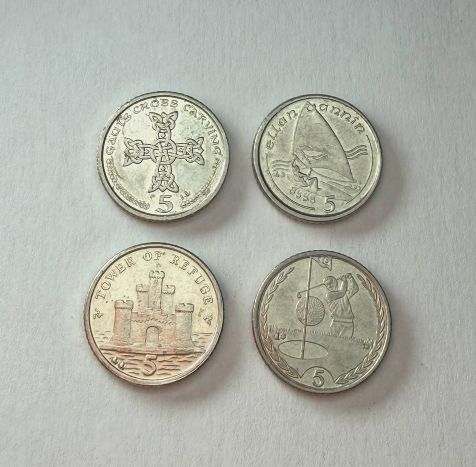 Isle of Man 5p coin set (set of 4) Circulated condition coins 4x4 | eBay UK