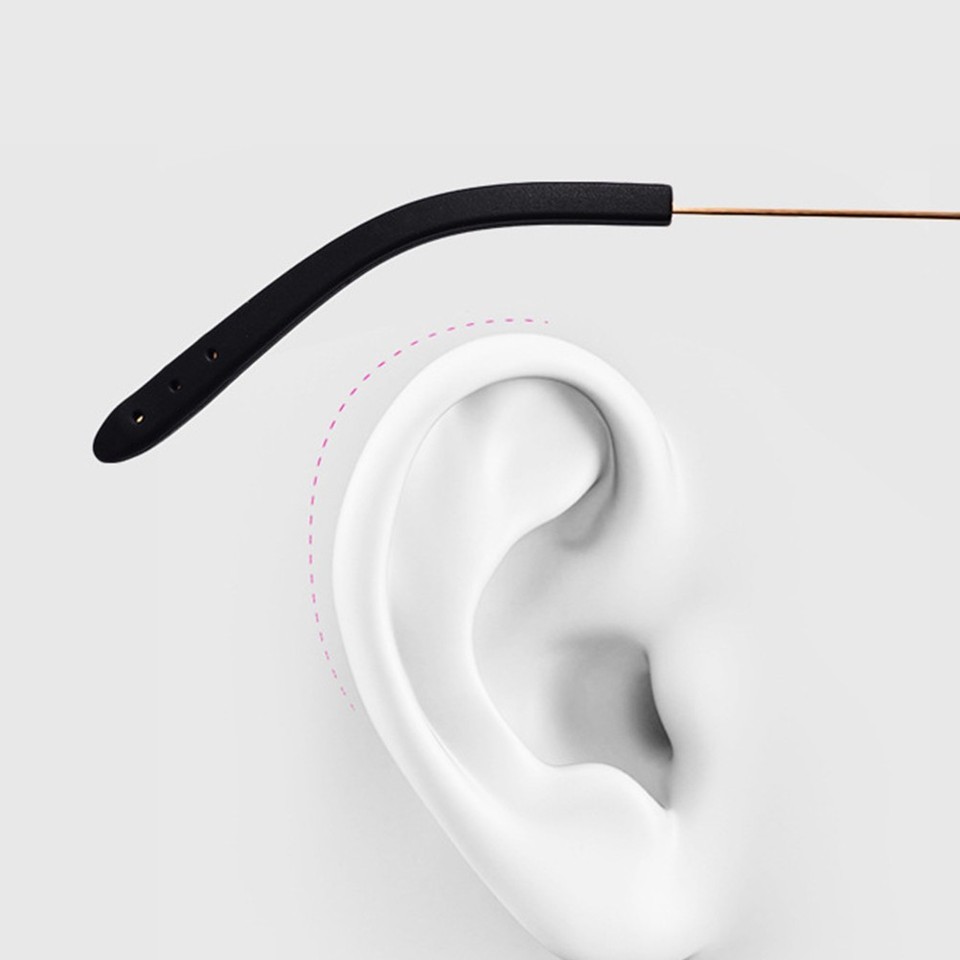 10 Pairs Silicone Eyeglasses Temple Tip Sleeves Non-slip Glasses Arm ...