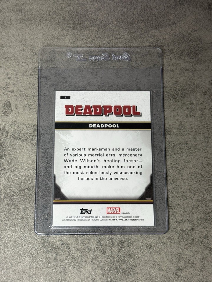 2025 Topps Chrome Marvel Deadpool- Deadpool Dogpool REFRACTOR 10/75💥 ...