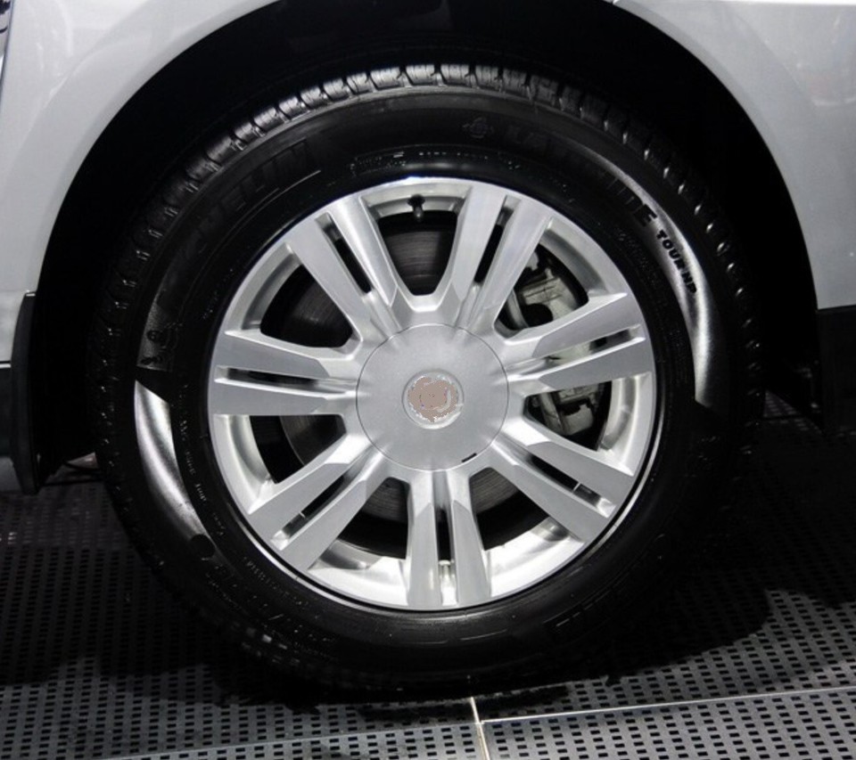 4X WHEEL ALLOY RIM CENTER HUBS CAPS CAP Silver FOR For SRX 18" 2010 ...