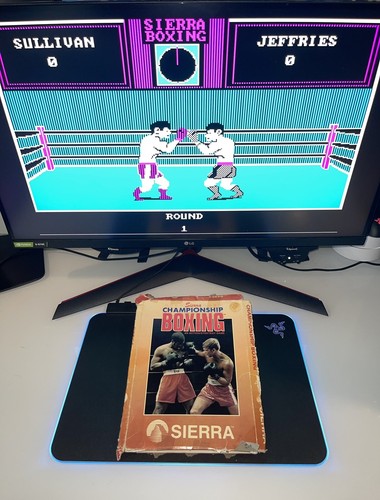Championship Boxing Action/Strategy by Sierra for Apple II+ plus, IIe ...