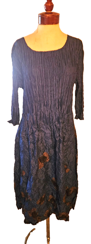 WOMEN'S NW0T ALQUEMA BLUE CRINKLED MIDI DRESS $249 ONE 1 SIZE FREE SIZE ...