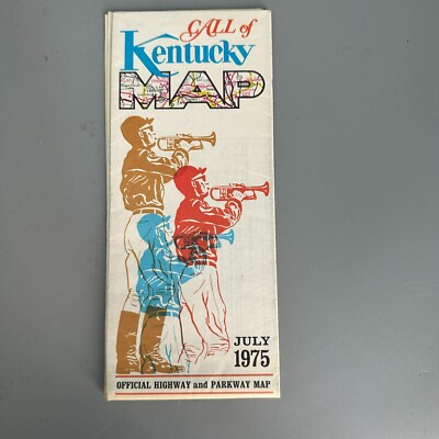 Call of Kentucky Map 1975 Official Highway and Parkway Map ephemera ...