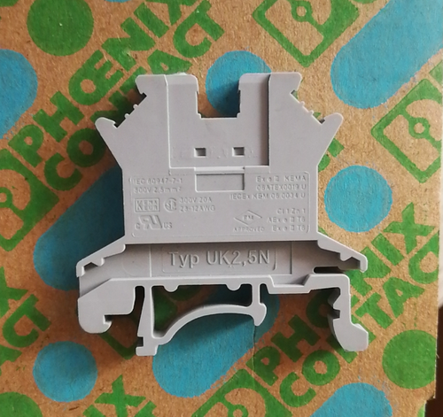 10 pcs PHOENIX CONTACT UK2.5N straight-through terminal block 3003347 ...