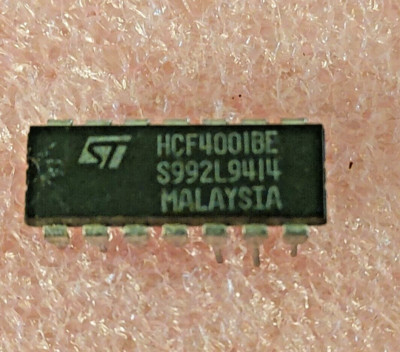 1pcs HCF4001BE QUADRUPLE 2 INPUT NOR BUFFURED ... GATE STM | eBay