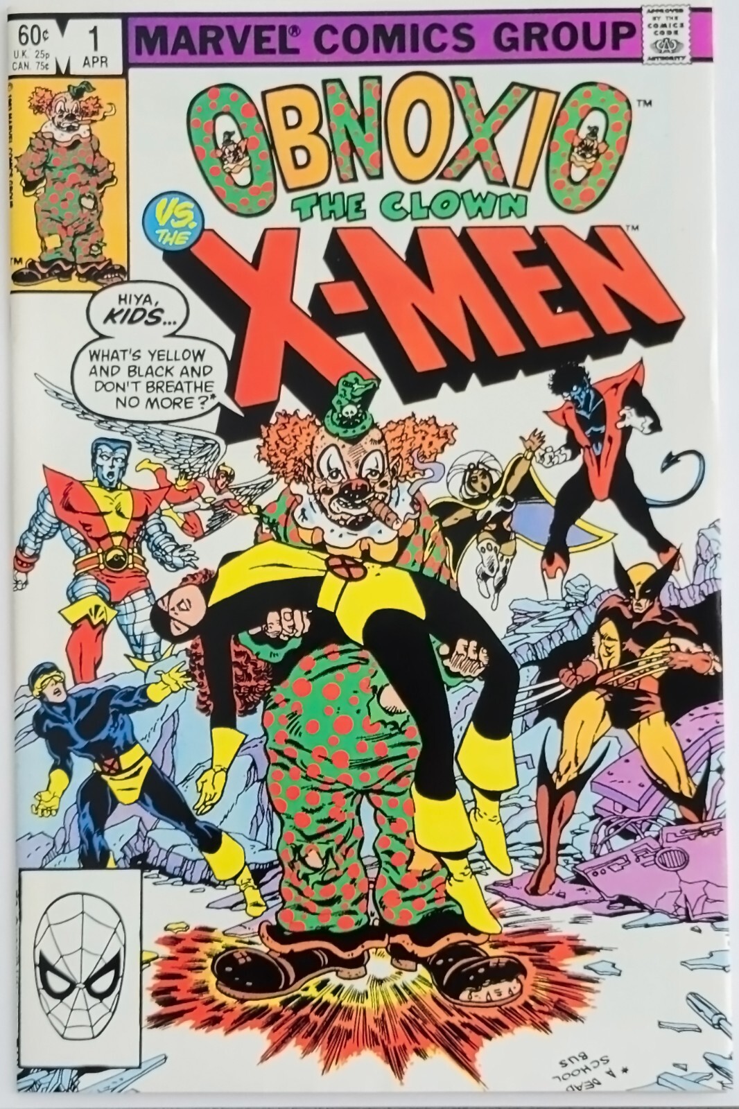 Obnoxio the Clown #1 (1983) Vintage Clash vs X-Men, 1st Appearance of ...