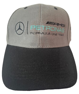 AMG Mercedes F1 Racing Formula 1. B Cap. Gray With Black Visor . | eBay