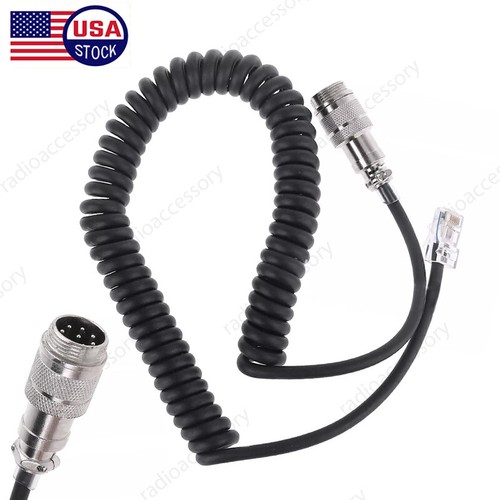 NEW 8-Pin Cord To RJ45 Mic Adapter Cable For Yaesu MD-200 MD-100 M-1 M ...