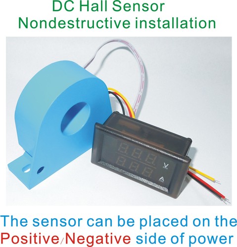 DC Combo Meter With Hall Sensor Positive Negative Current ± 500A ...