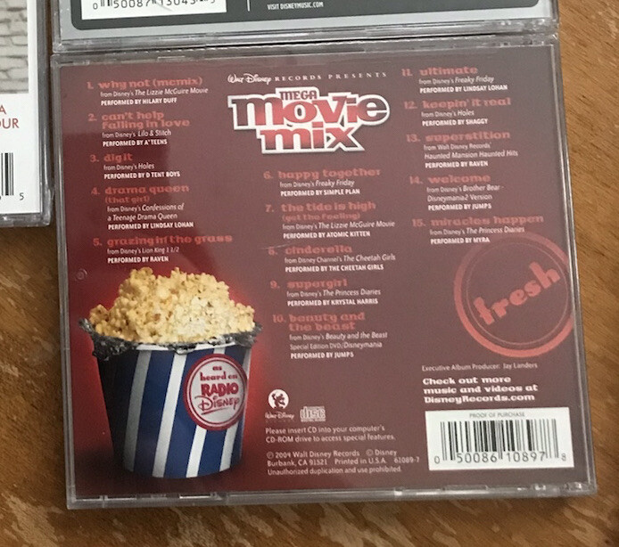 Walt Disney Records Presents Mega Movie Mix CD (2004) New Sealed | eBay
