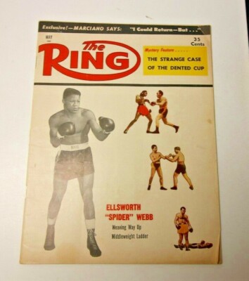 THE RING MAY 1957 ELLSWORTH WEBB COVER BOXING MAGAZINE RARE COOL NICE ...