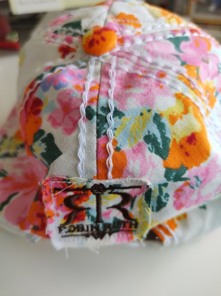 Robin Ruth Chicago 1837 Womens White Floral Snapback Baseball Hat Cap ...