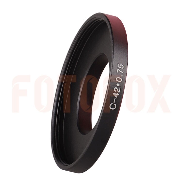 C-M42 C Mount to M42x0.75 Screw Thread Lens Mount Adapter Outer 25.4mm ...