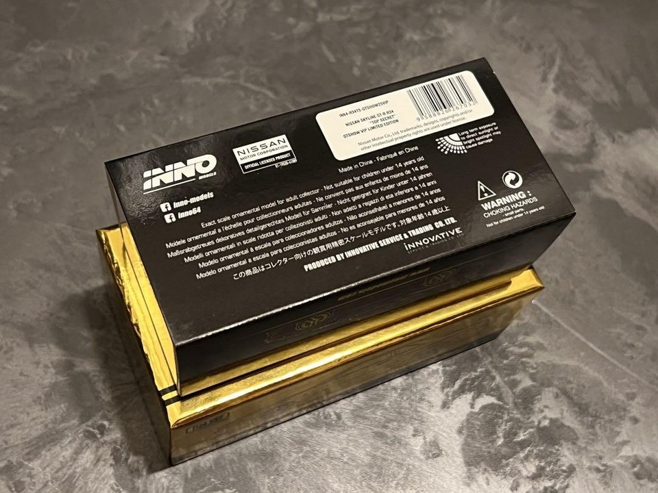 Inno 64 Top Secret Limited Edition R34 GT-R Mini Model Gold 2025 GT ...